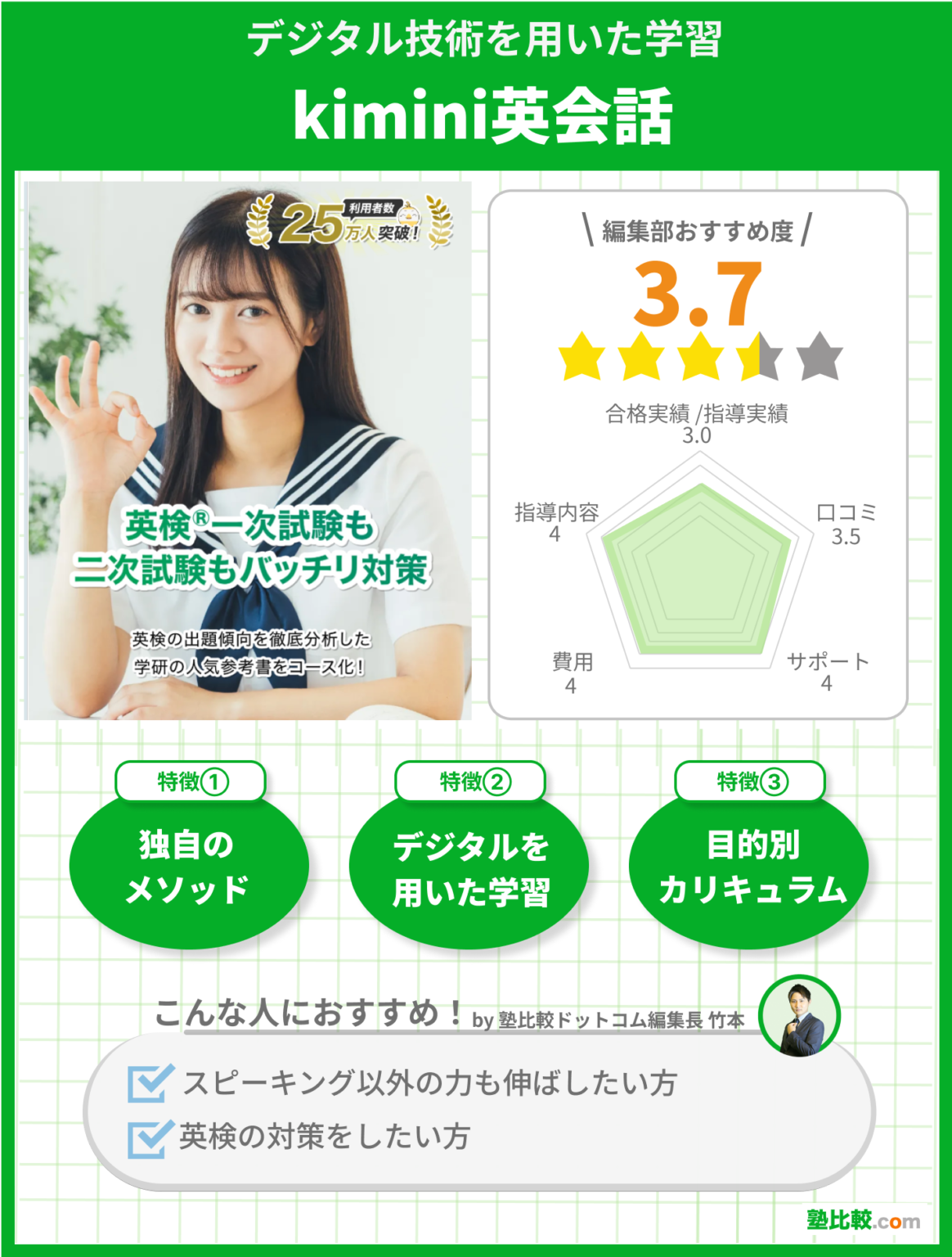 英検対策ができるオンライン塾ランキング11選を紹介！口コミや短期で取れる塾も紹介！